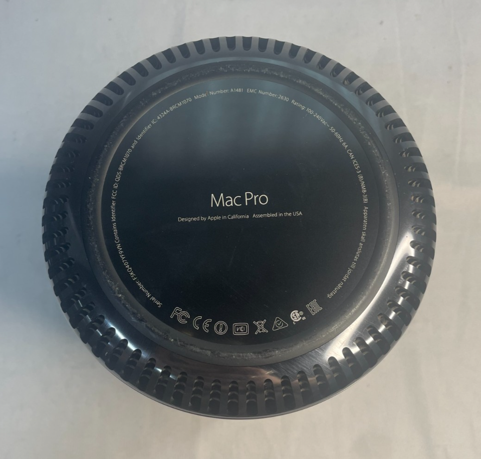 2013 Apple Mac Pro A1481 Intel Xeon @3.70GHz 12GB RAM 500GB SSD ME253LL ...