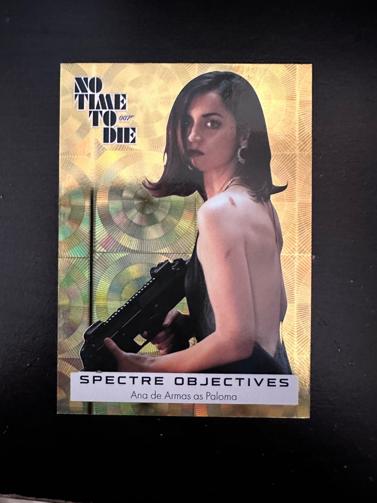 UD James Bond No Time To Die Ana De Armas As Paloma Spectre Objectives Gold SSP | eBay