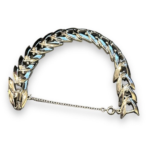 Coro Vintage Silver Triangle Cross Link Bracelet | eBay