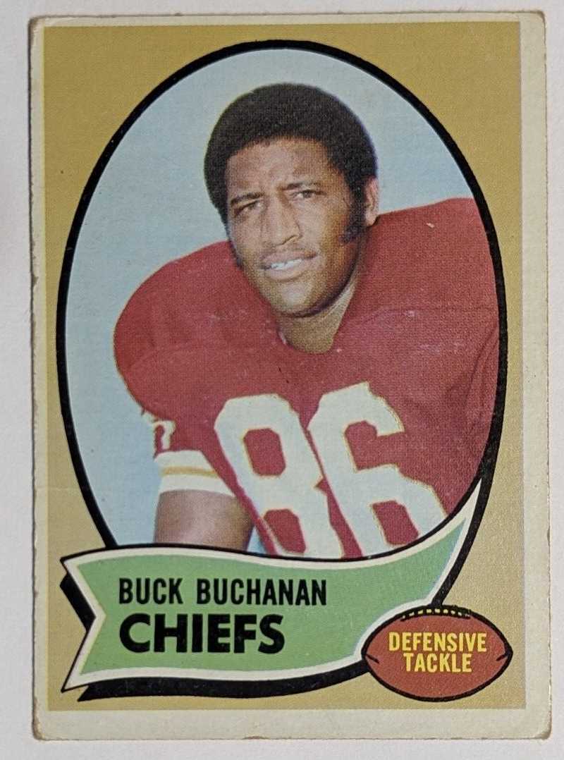 1970 Topps #220 Buck Buchanan (Hall of Fame) Kansas City Chiefs ...
