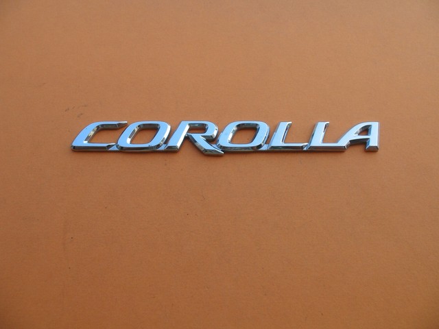 03 04 05 06 07 08 TOYOTA COROLLA REAR CHROME EMBLEM LOGO BADGE SIGN ...