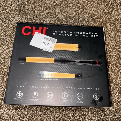 CHI Interchangeable Curling Wand, Inverted Tapered 0.5"-1.25" Barrel ...