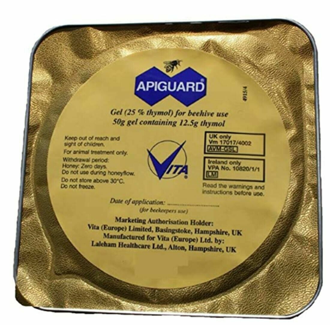 ONE Apiguard Varroa Mite Treatment (Recommended treatment Two per hive ...