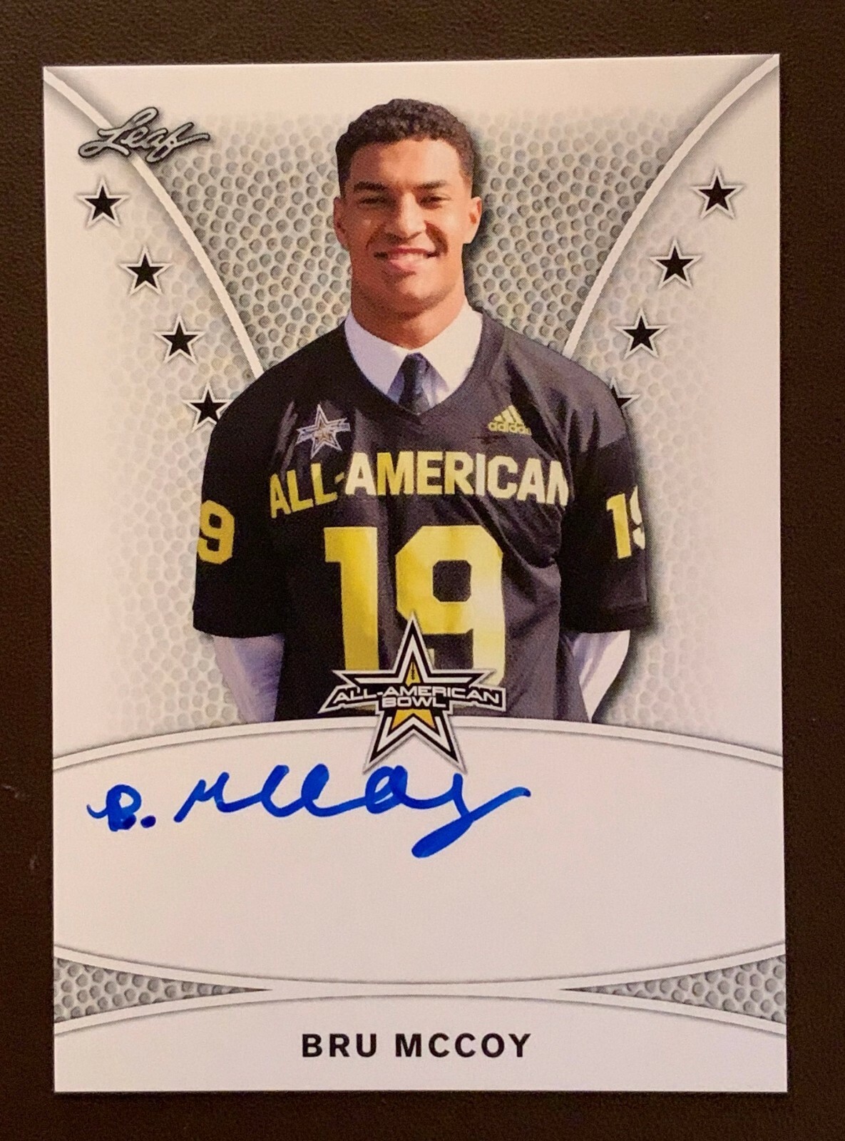 BRU McCOY Tennessee Volunteers Football 2019 Leaf All-American TOUR ...