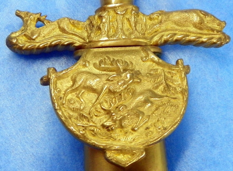 UNUSUAL IMPERIAL GERMAN HUNTING CUTLASS WITH UNIQUE CROSSGUARD | eBay