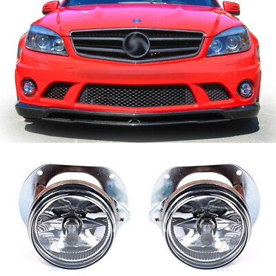 L&R For Mercedes C300 C350 C63 AMG W204 R230 W164 Front Fog Light Lamp ...