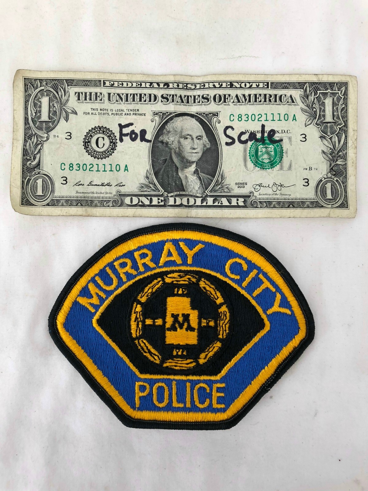 Murray City Police Utah Patch un-sewn New State Of Utah | eBay