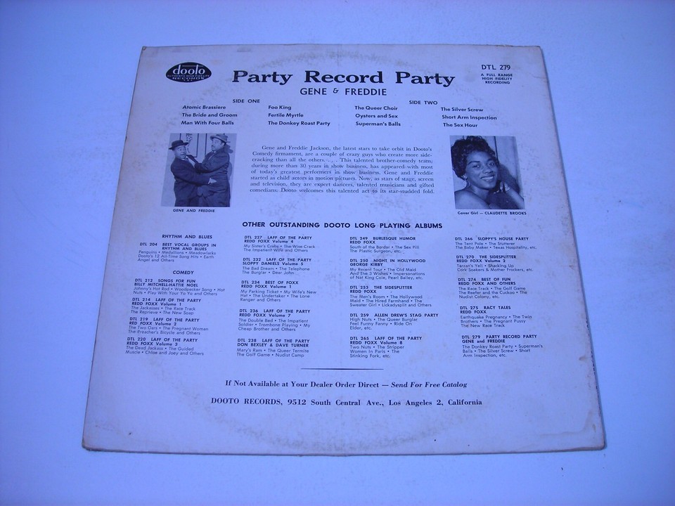 Gene & Freddy Party Record Party 1959 Mono LP VG++ | eBay