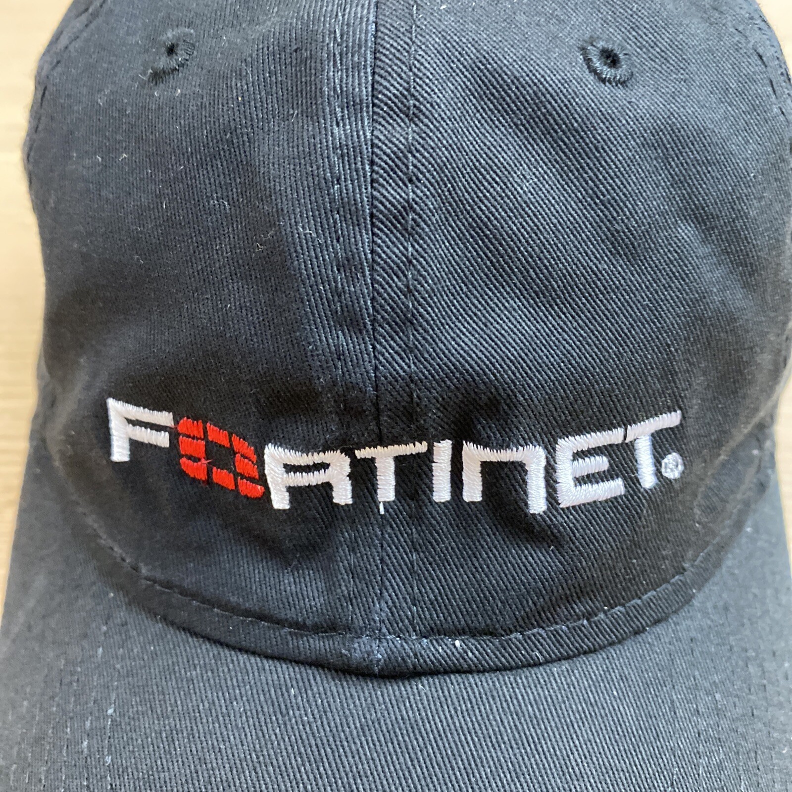 New Era Fortinet Cyber Security Hat Mens Strapback OSFM Black Dad Cap ...