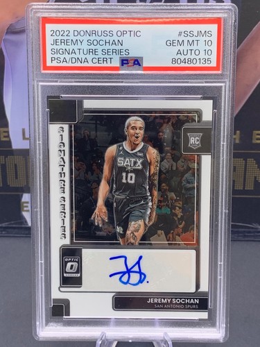 2022 Donruss Optic #SSJMS Jeremy Sochan Signature Series PSA 10 Auto 10 ...