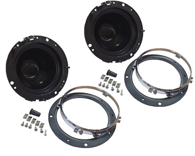 2 x Classic Mini Wipac 7" Headlight Headlamp Plastic Bowl Inc Fixings ...