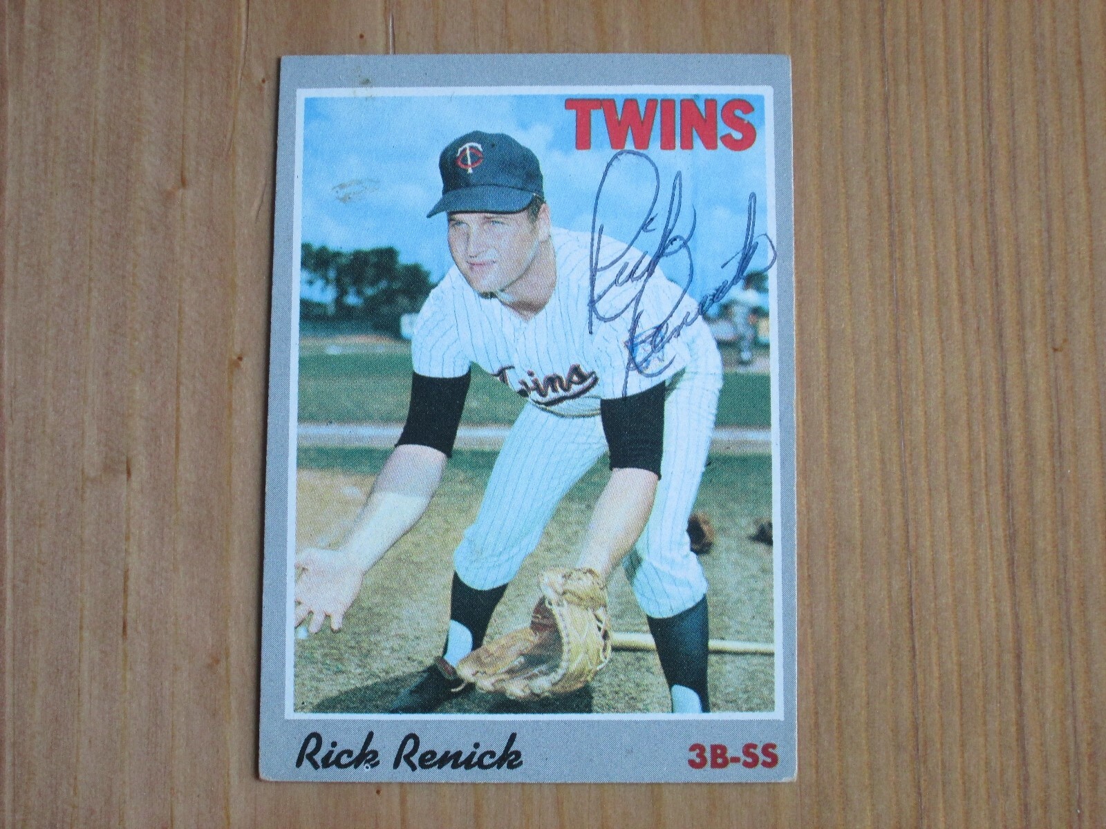 1970 TOPPS #93 RICK RENICK SIGNED AUTOGRAPHED CARD TWINS - FREE ...