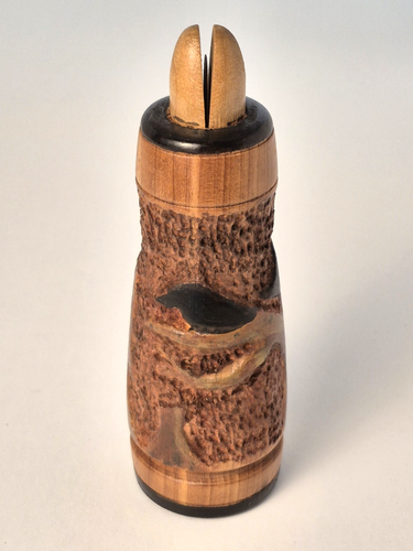 Vintage Turkey Crow Call Duck- Beautifully Carved Game call- Bud Hink ...