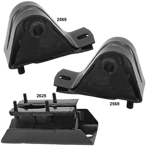 Engine Motor Mounts & Trans Mount 3PCS for Jeep Cherokee, Wagoneer 86 ...