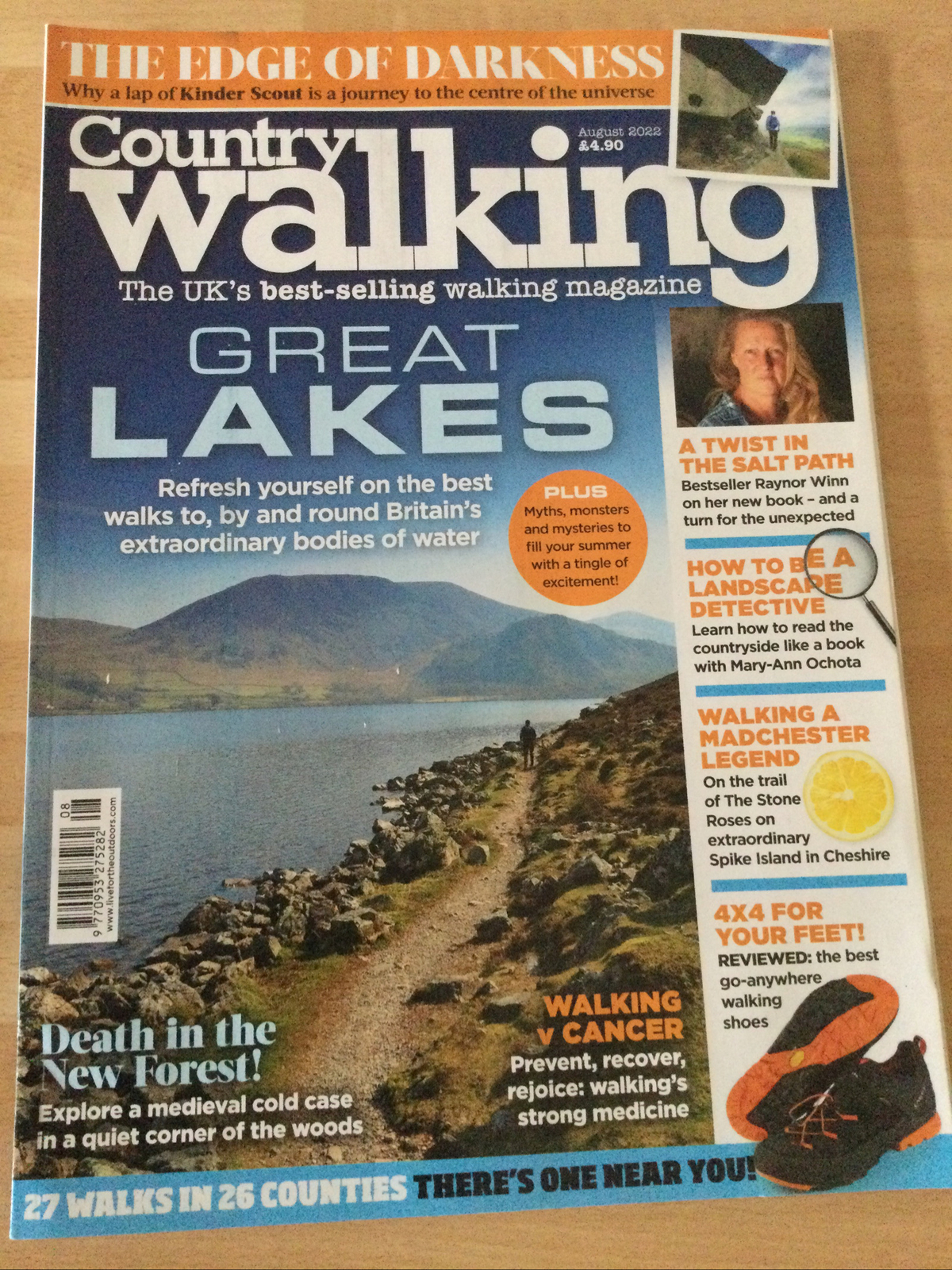 Country Walking Magazine, August 2022 ,walking Mag AUG RRP £4.90 Free P ...