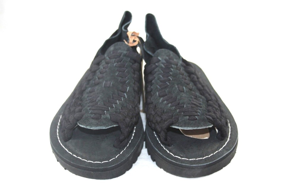 MEN'S CHUBASCO HAND MADE IN MEXICO CH-AZTEC NYLON BLACK PUEROCO SANDAL ...