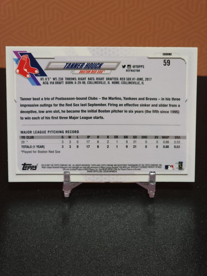 2021 Topps Chrome Tanner Houck Rookie Sepia Refractor | eBay