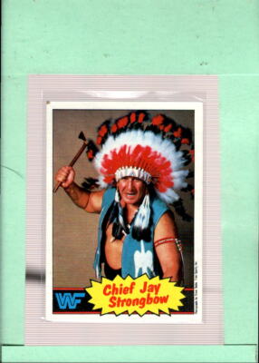 1985 Topps WWF #20 Chief Jay Strongbow EX+ Excellent+ ID:45773 | eBay