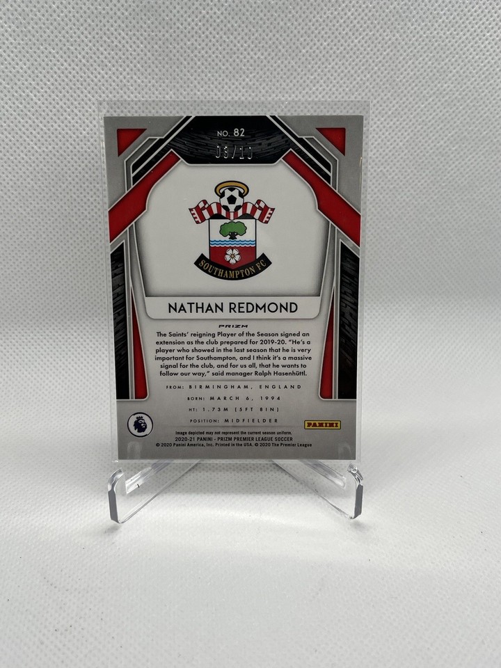 2020-21 Panini Prizm Base Prizms Gold #82 Nathan Redmond /10 ...