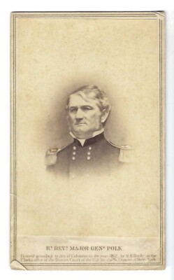 Civil War CDV Confederate General Leonidas Polk KIA Anthony/Brady | eBay