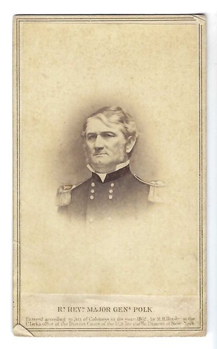 Civil War CDV Confederate General Leonidas Polk KIA Anthony/Brady | eBay