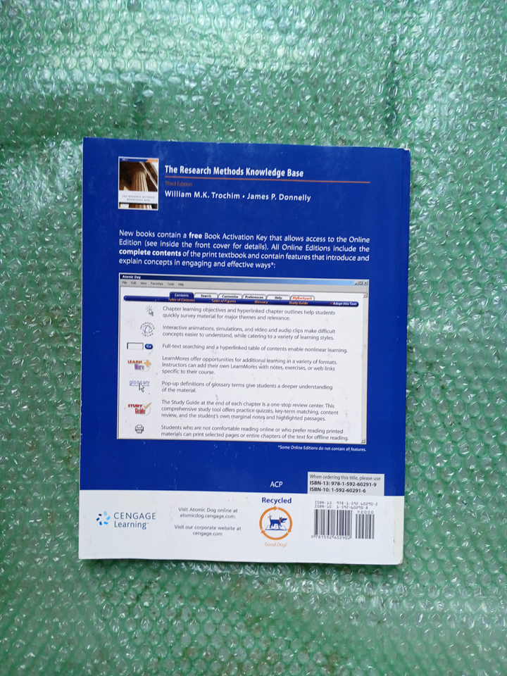 Research Methods Knowledge Base by James P. Donnelly, William Trochim ...