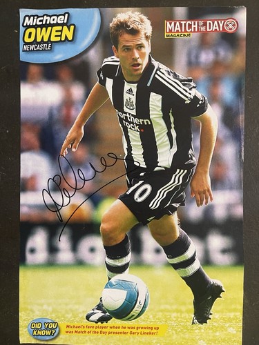Michael Owen - Newcastle United F.C. Signed Picture | eBay.de