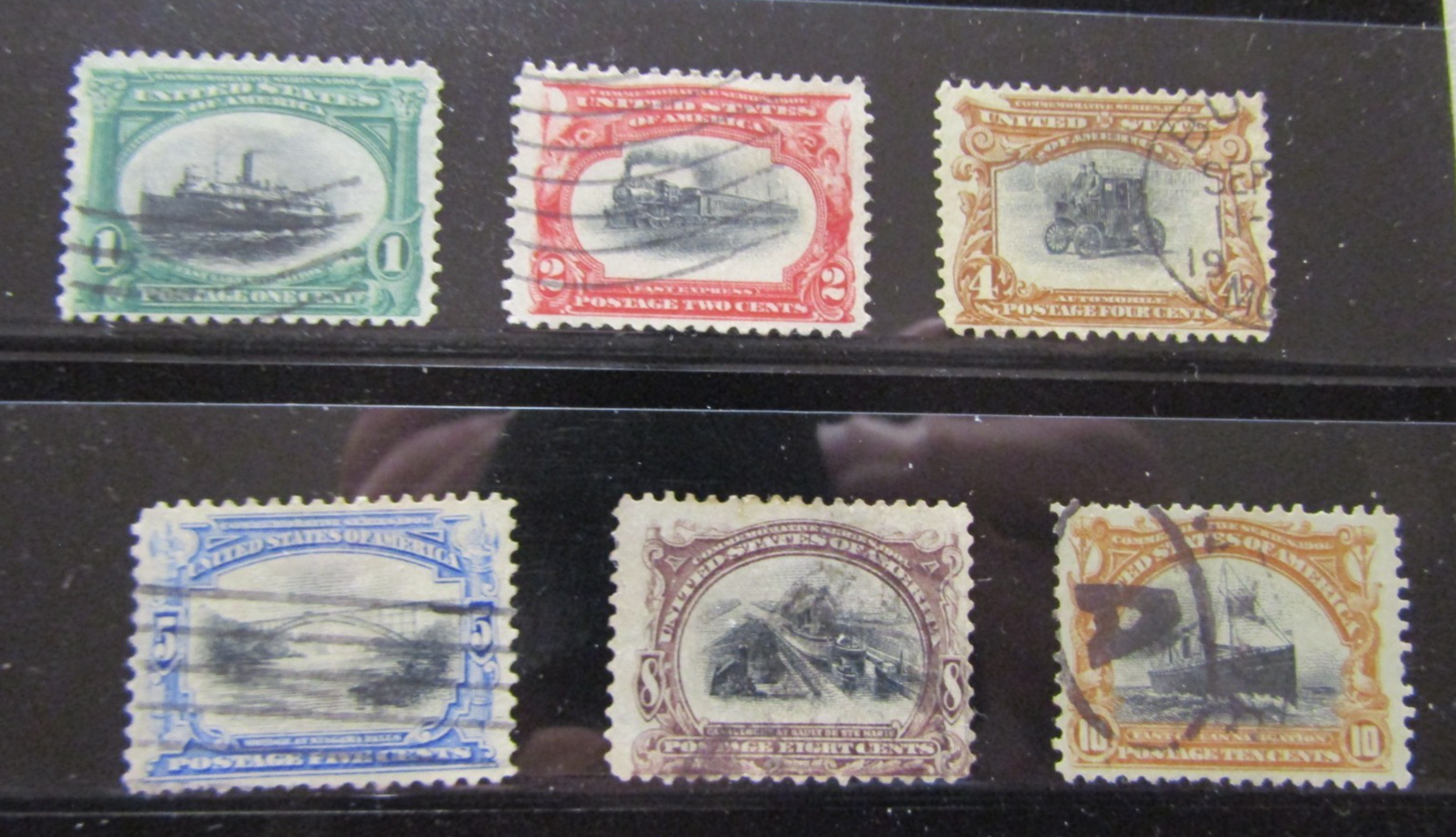 1901 S#294-99 US 1-10c Pan Am expo stamp issue 6v used some fault(s ...