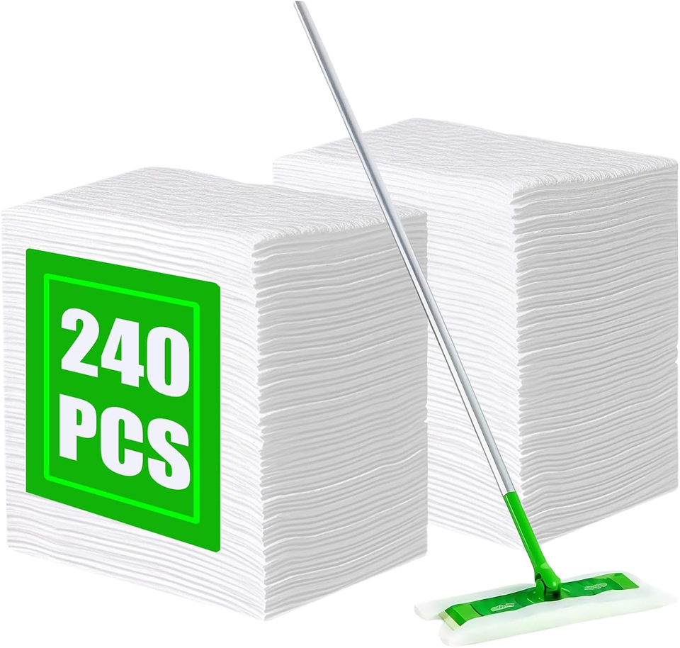 Dry Pads Refills 240 Count Dry Mop Refills for Floor Mopping and ...