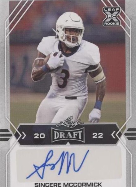 2022 Leaf Draft - Autographs #BA-SM2 Sincere McCormick (AU, RC) for ...