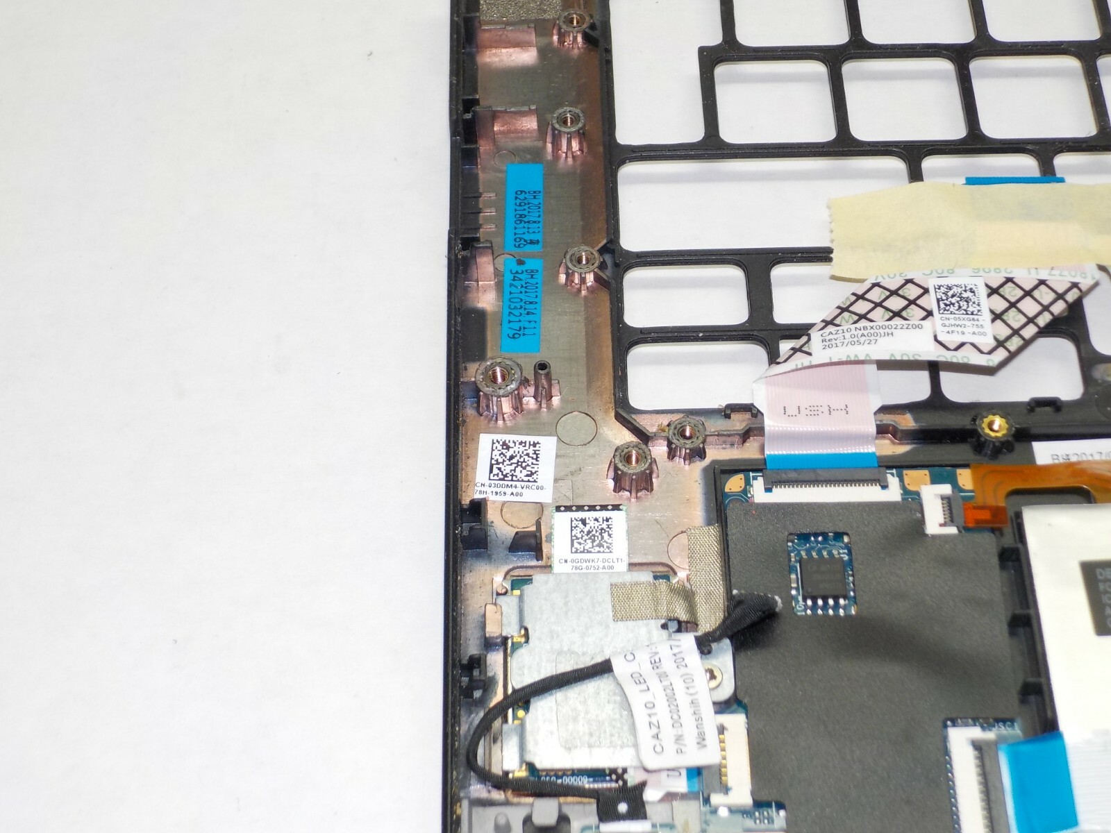 Genuine Dell Latitude 7280 7380 EMEA Palmrest Touchpad Fingerprint ...