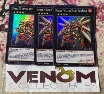 3x (M/NM) Number 79: Battlin' Boxer Nova Kaiser WSUP-EN014 Super 1st Ed ...