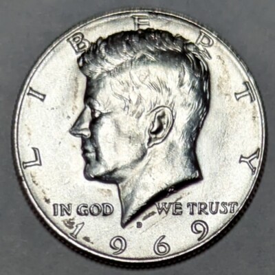 1969 D Kennedy Silver Clad Half Dollar Unc | eBay