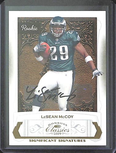 2009 Donruss Classics Significant Signatures Autograph #215 LeSean ...