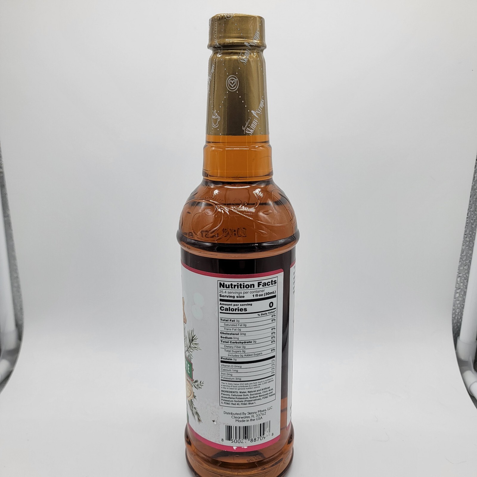 Jordan's Skinny Syrups, Gingerbread Latte Coffee Syrup, Sugar Free, 25. ...