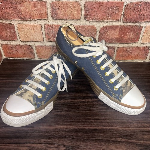 Converse All Star Abstract Gold/Blue “Only Love” Cactus Pattern Shoes ...