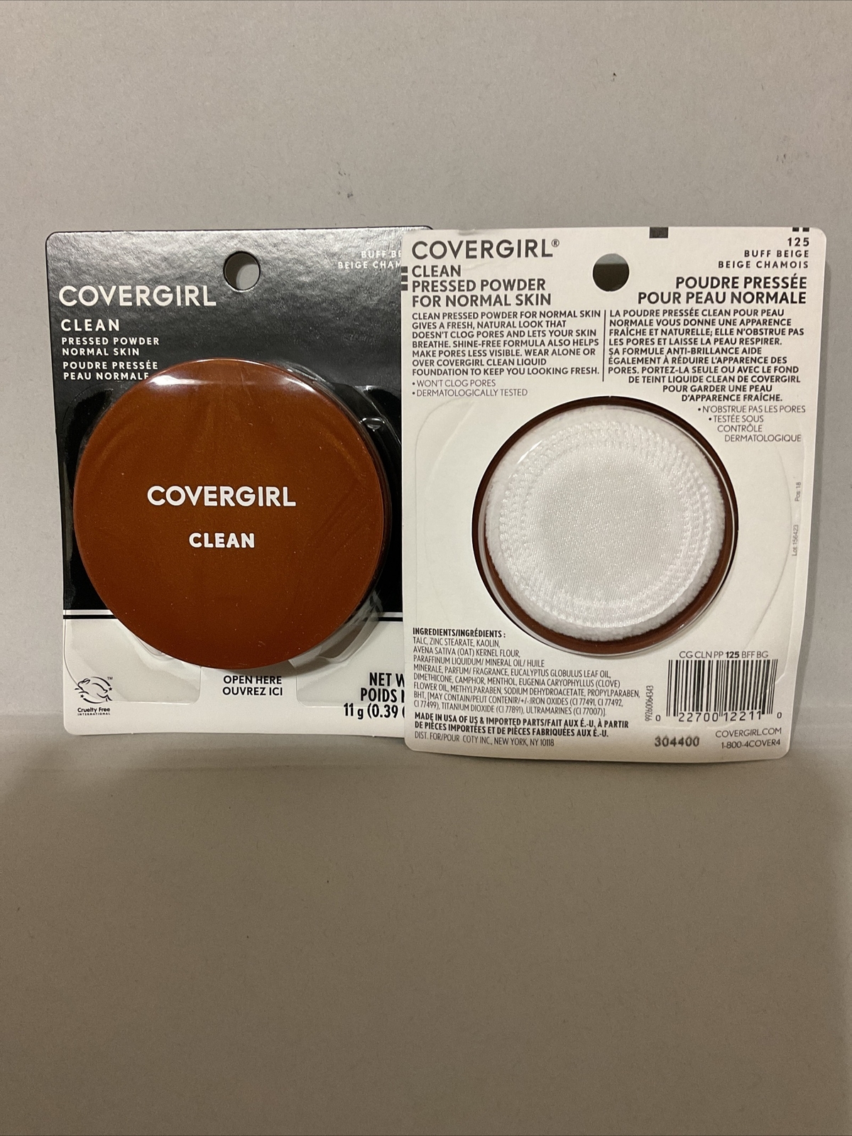 2x Covergirl Clean Pressed Powder #125 BUFF BEIGE | eBay