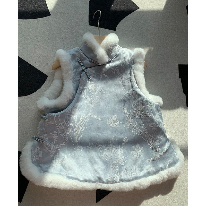 Cheongsam Vest Cotton Autumn Winter Chinese Sleeveless Cheongsam Vest ...