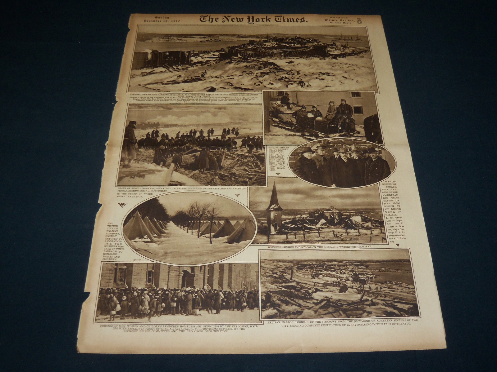 1917 DECEMBER 16 NEW YORK TIMES ROTO PICTURE SECTION - HALIFAX NARROWS ...