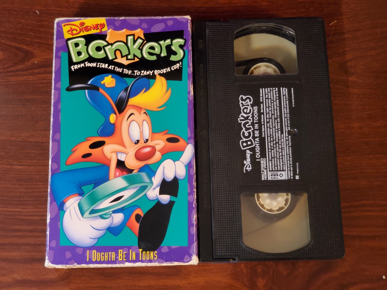 Bonkers I Oughta Be in Toons - Disney Home Video VHS tape | eBay