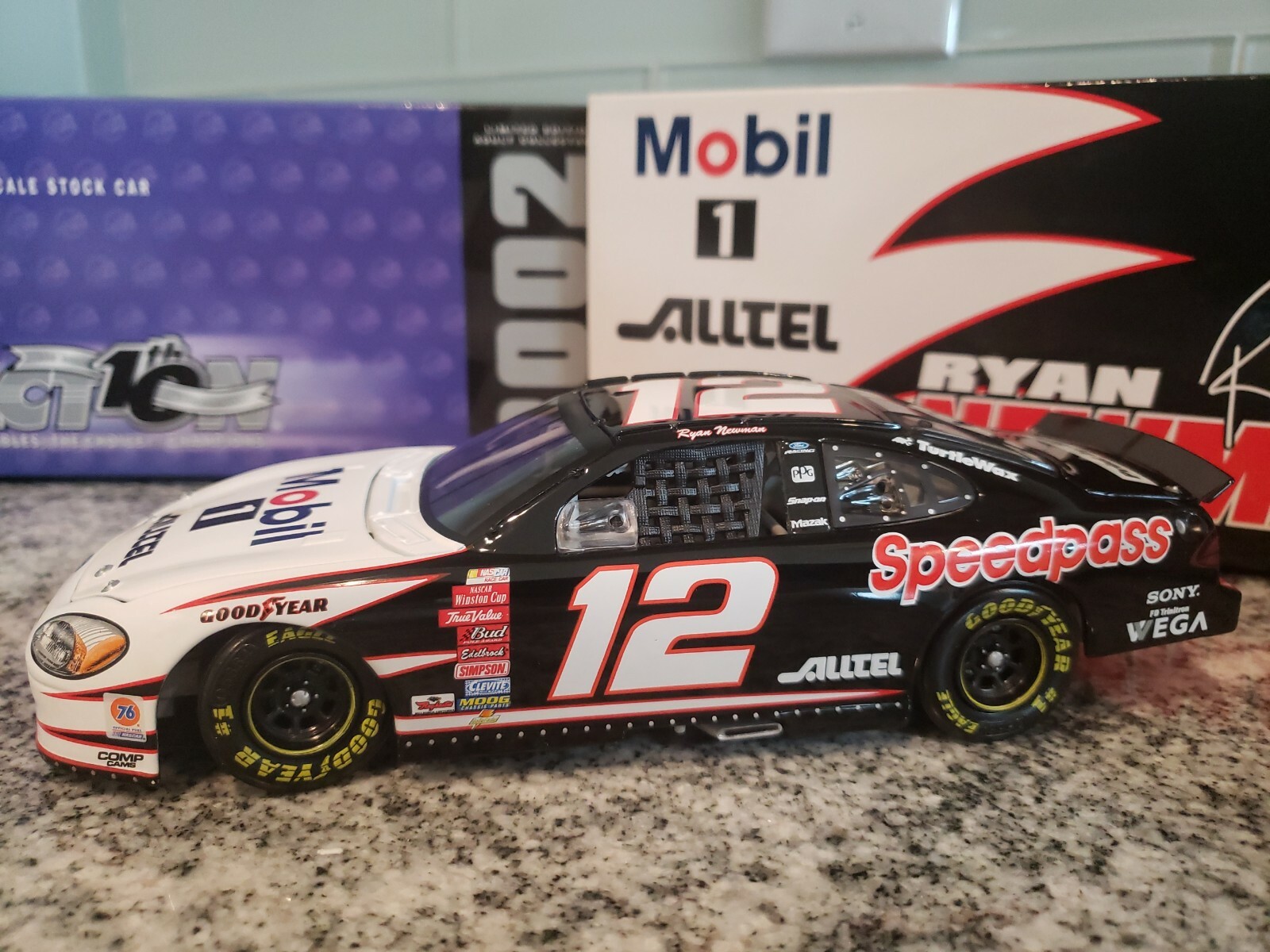 2002 #12 Ryan Newman Mobil 1 Speedpass *Rookie *1/24 Action Diecast | eBay