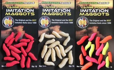 Enterprise Large Imitation Maggots / Carp Fishing Artificial Bait | eBay