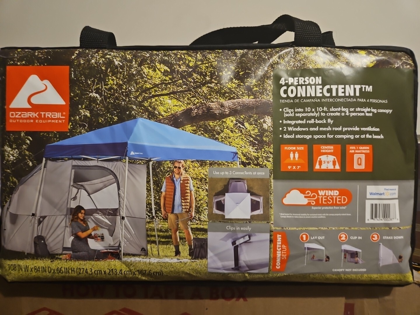 Ozark Trail 4-Person Connect Tent Universal Canopy Tent (no Canopy ...