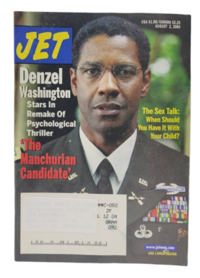 Jet Magazine August 2, 2004, Denzel Washington Cover Vol: 106 No. 5 | eBay