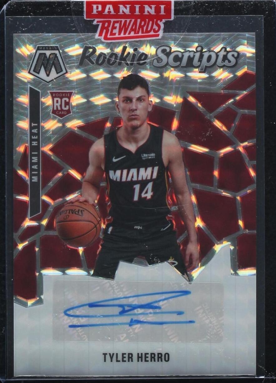 2019-20 Panini Mosaic - Rookie Scripts Tyler Herro #RS-THR (AU, RC) for ...