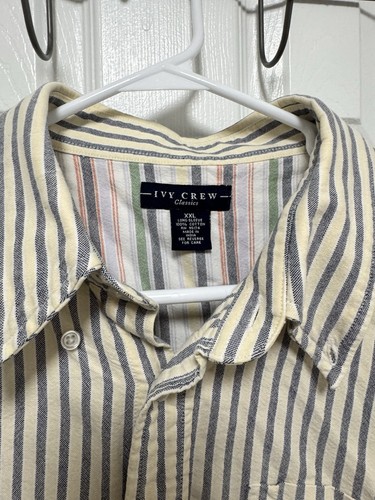 IVY CREW Classics XXL LONG SLEEVE 100% COTTON Striped | eBay