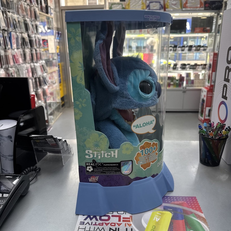 WOW! Stuff: Real FX Disney Stitch Puppet - 18" Animatronic Plush | eBay