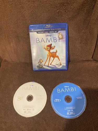 Pre Owned Anniversary Edition Disney’s Bambi BLU-RAY + DVD 2 Dics 1942 ...
