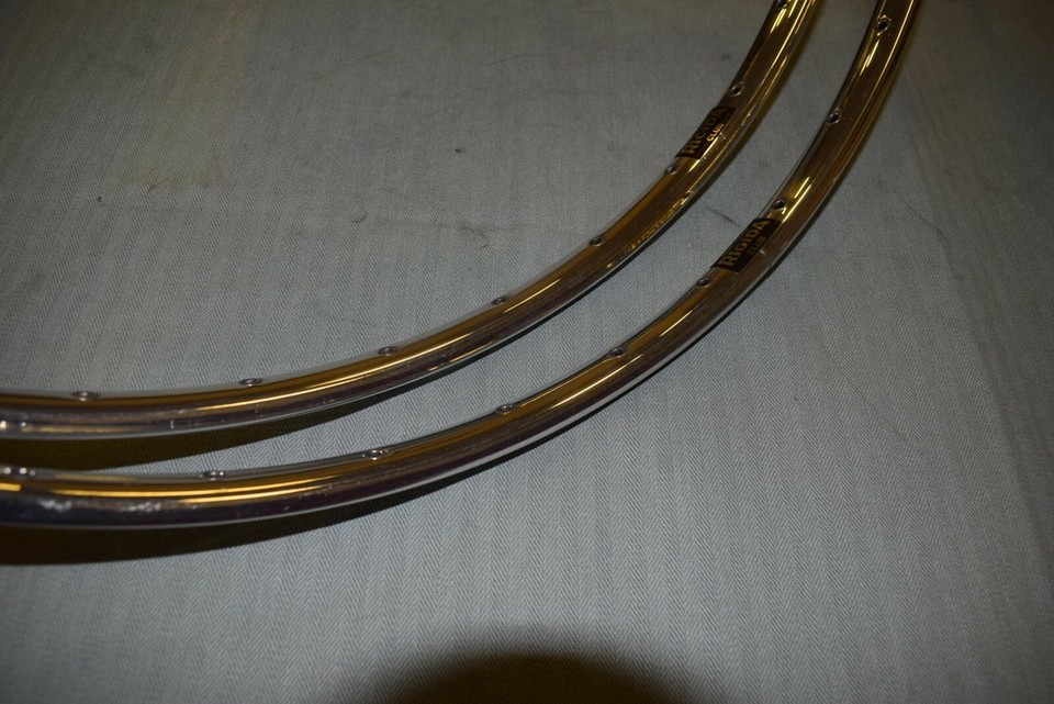 RIGIDA Tubular Rim Set 700c 28'' 36 hole Made in France vintage silver ...