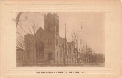 c1910 Presbyterian Church Delphi Indiana IN P575 | eBay